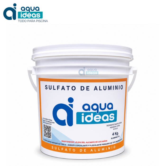 SULFATO DE ALUMINIO BALDE DE 4 KG AQUAIDEAS SA04-00AQ - Merlin